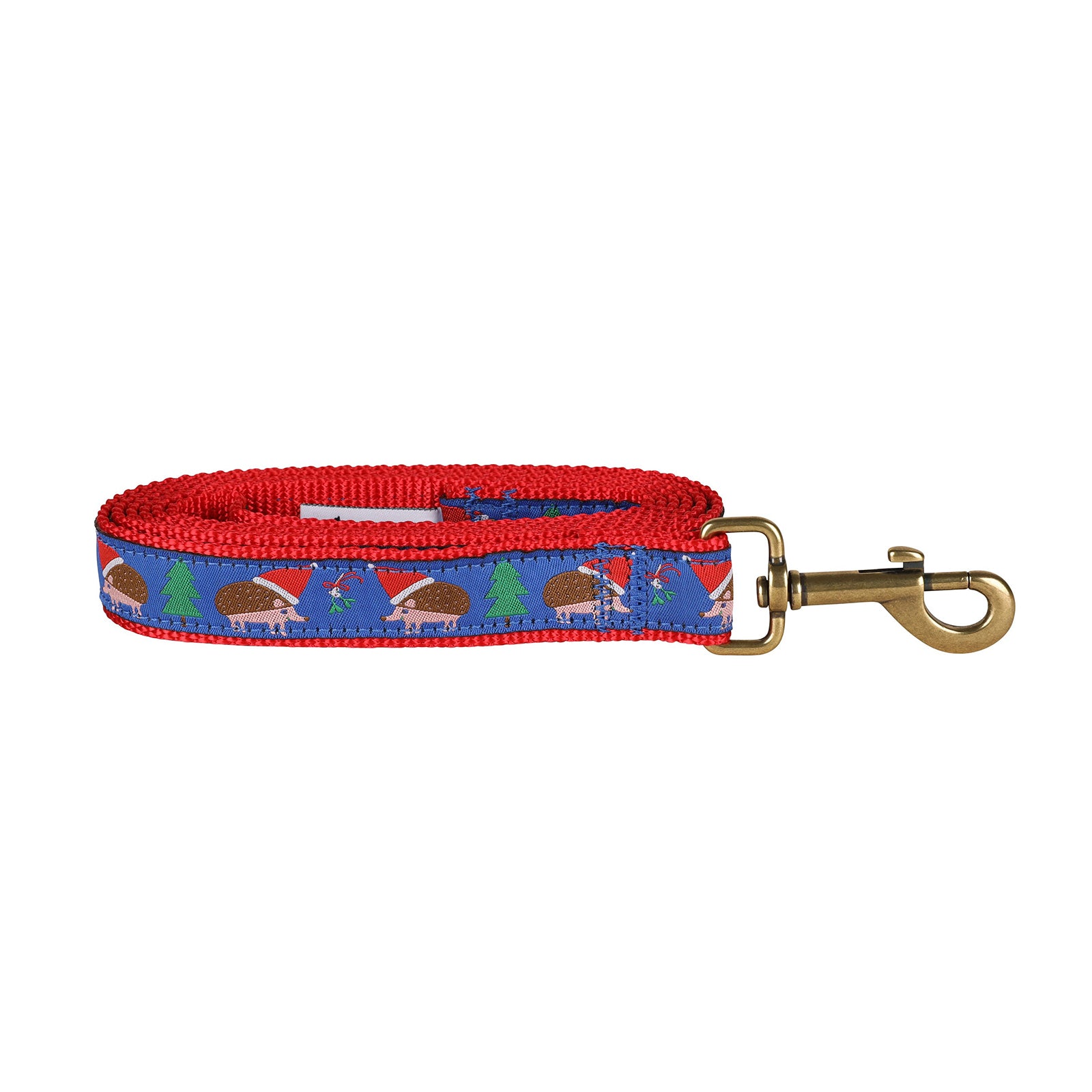 Holiday Hedgehog Ribbon Dog Leash
